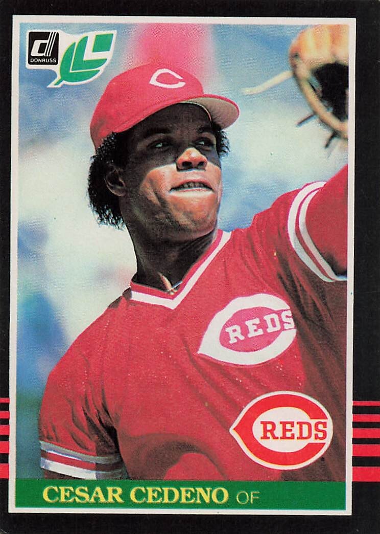 CESAR CEDENO 1985 DONRUSS LEAF BASEBALL #87 | eBay