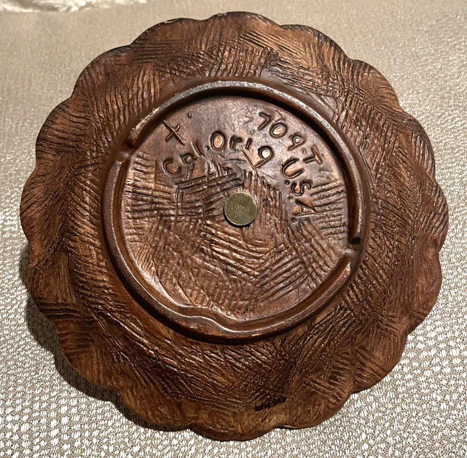 Vintage California Originals 709T Handle Ceramic Candy Dish Orange Faux ...