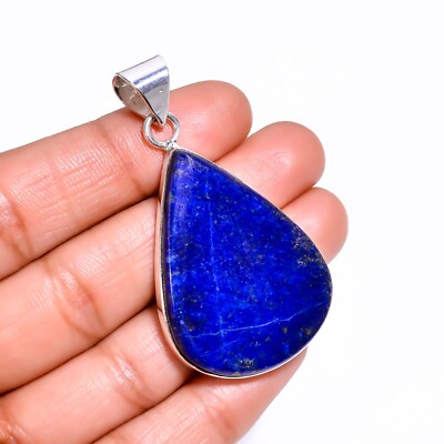Pure Lapis Lazuli Pendant 925 Sterling Silver Handmade Pendant A-66 | eBay