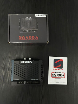 SA 400.4 2 Ohms Compact Digital 4 Channels Amplifier, 400 Watts RMS ...