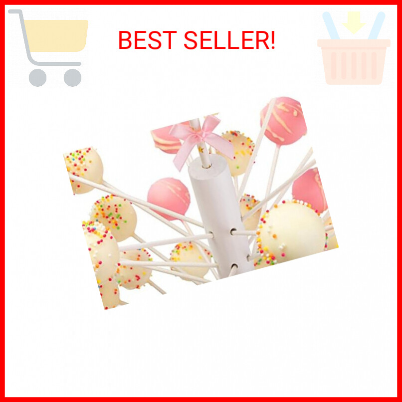 Nangor Wood Cake Pop Stand - 60 Hole Wooden Lollipop Holder Candy Table ...