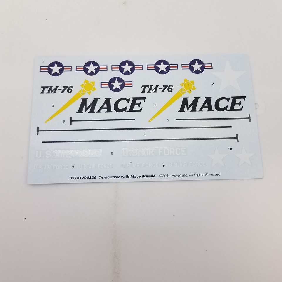 Renwal Blueprint Models TERACRUZER WITH MACE MISSILE Assembly Kit 1:32 ...