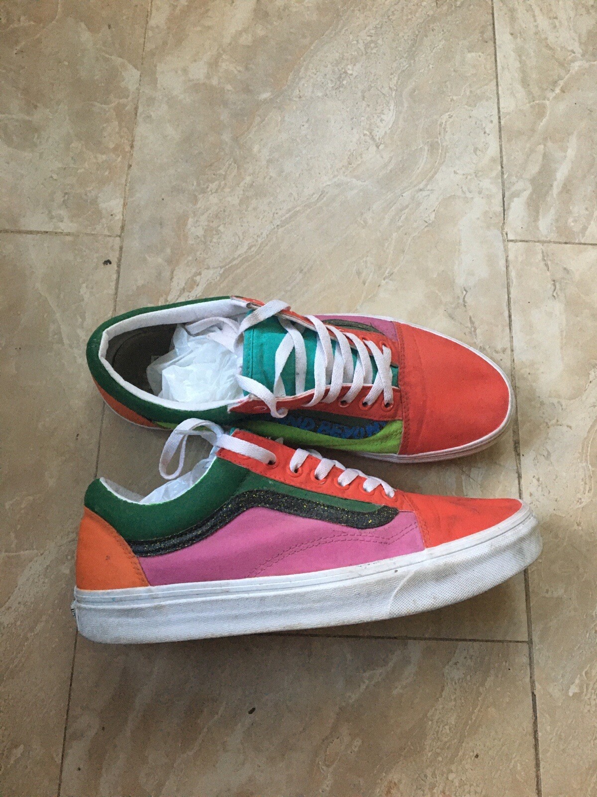 Vans Custom Painted Toy Story Old Skool Skate Shoes - Gem