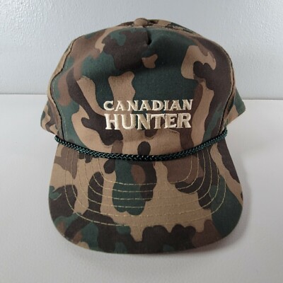 Canadian Hunter Camo Snapback Hat Trucker Hat Vintage Camouflage Camo ...