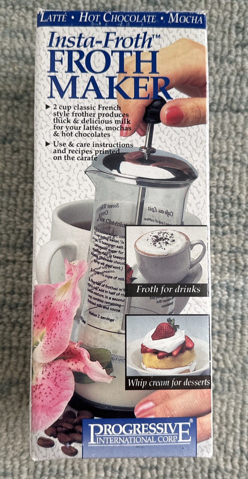 Insta-Froth Froth Maker Progressive International FMP-1 Coffee espresso ...