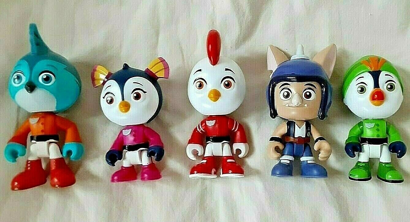 Nick Jr Top Wing Set of 5 Figures Rod Penny Brody Swift Baddy Hasbro ...