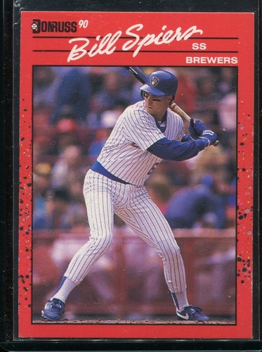 1989 Donruss Baseball Bill Spiers #382 Milwaukee Brewers SS | eBay