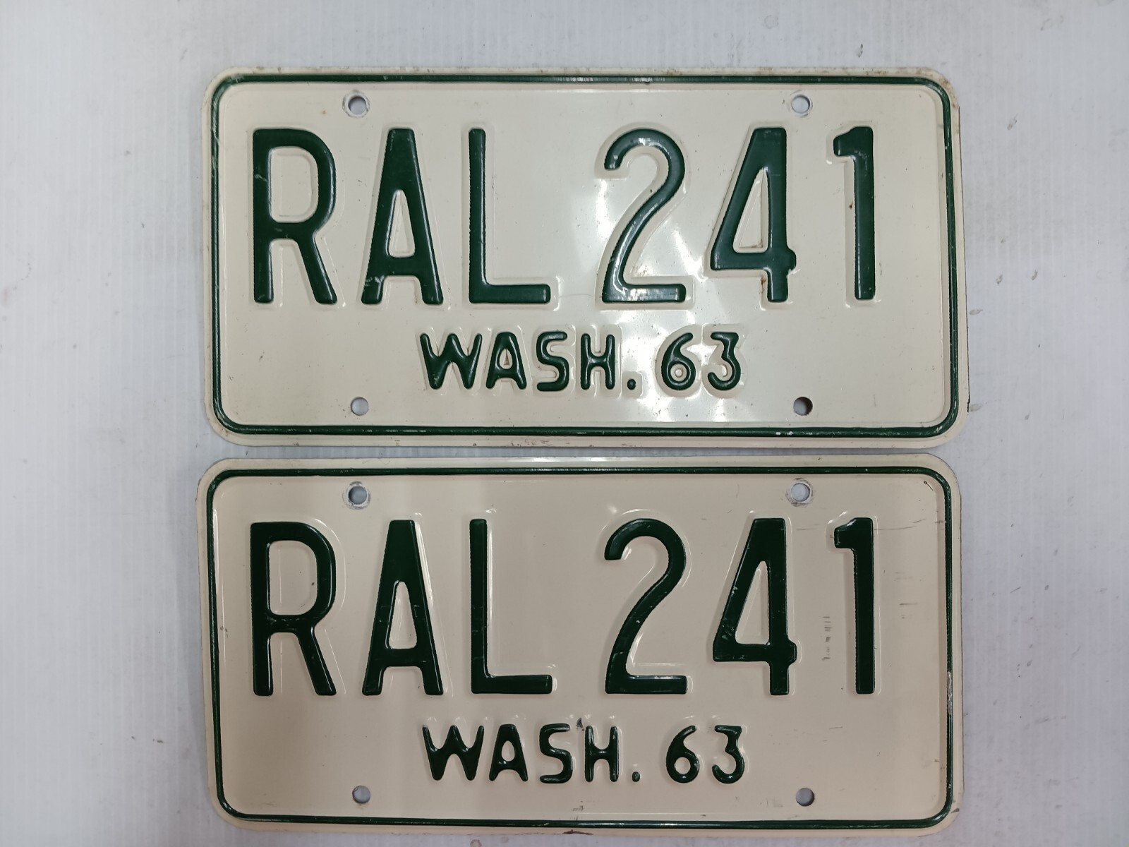 SUPER PAIR 1963 Washington License Plate Tag | eBay