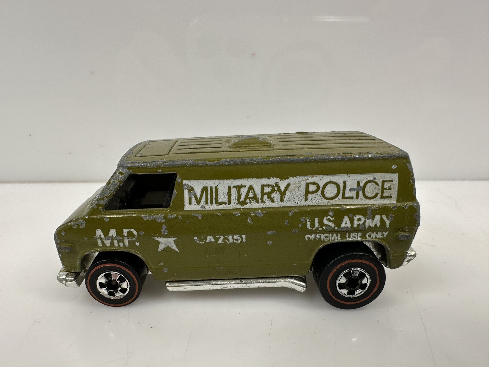 Vintage 1974 Hot Wheels Redline Army Military Police Super Van Green ...