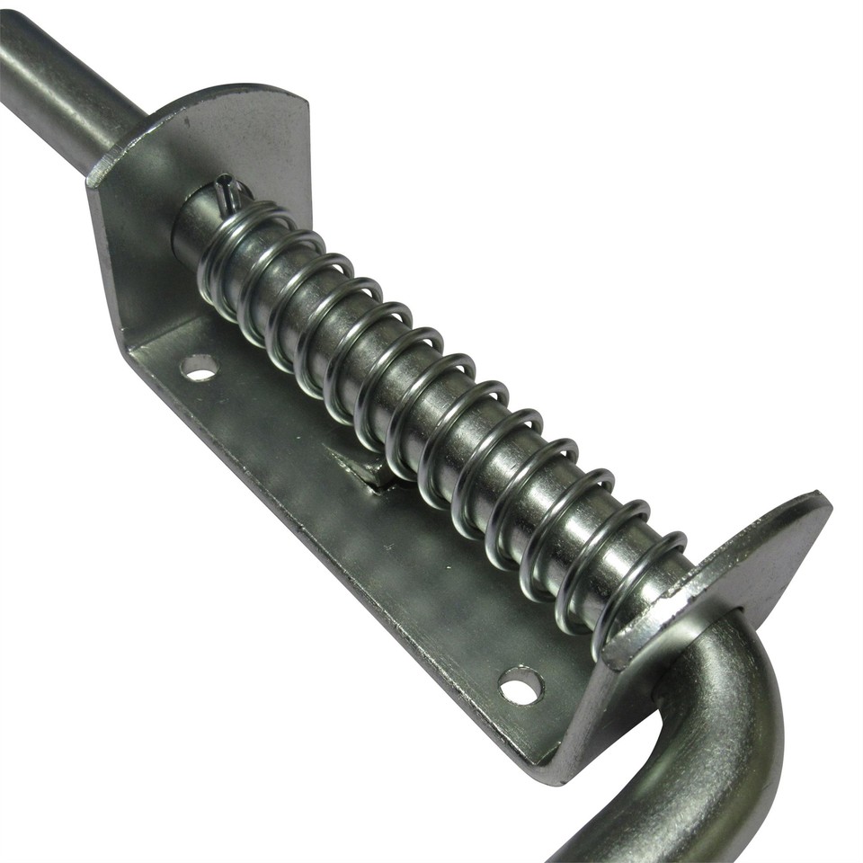 Spring Loaded Shoot Bolts X2 (Zinc Plated Drop Bolt Field Gate Stable ...
