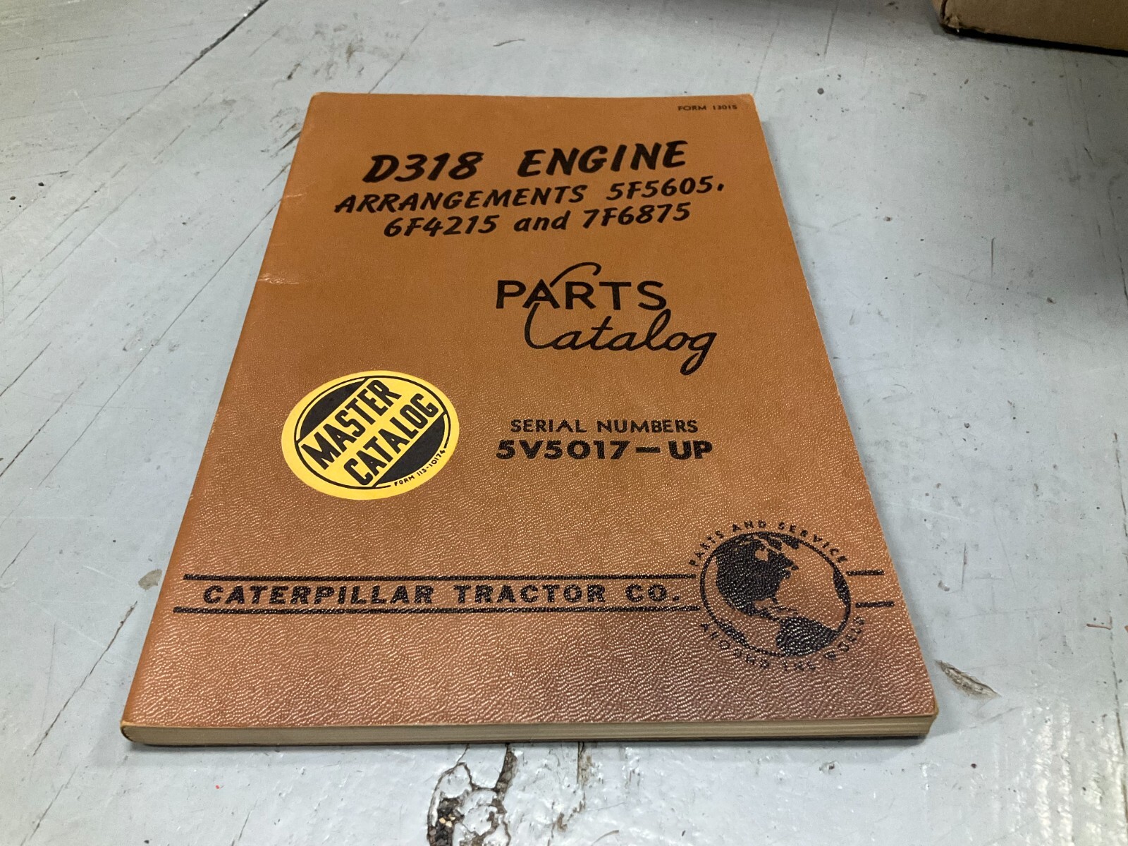 CATERPILLAR D318 ENGINE PARTS CATALOG BOOK 5V5017 - UP | eBay