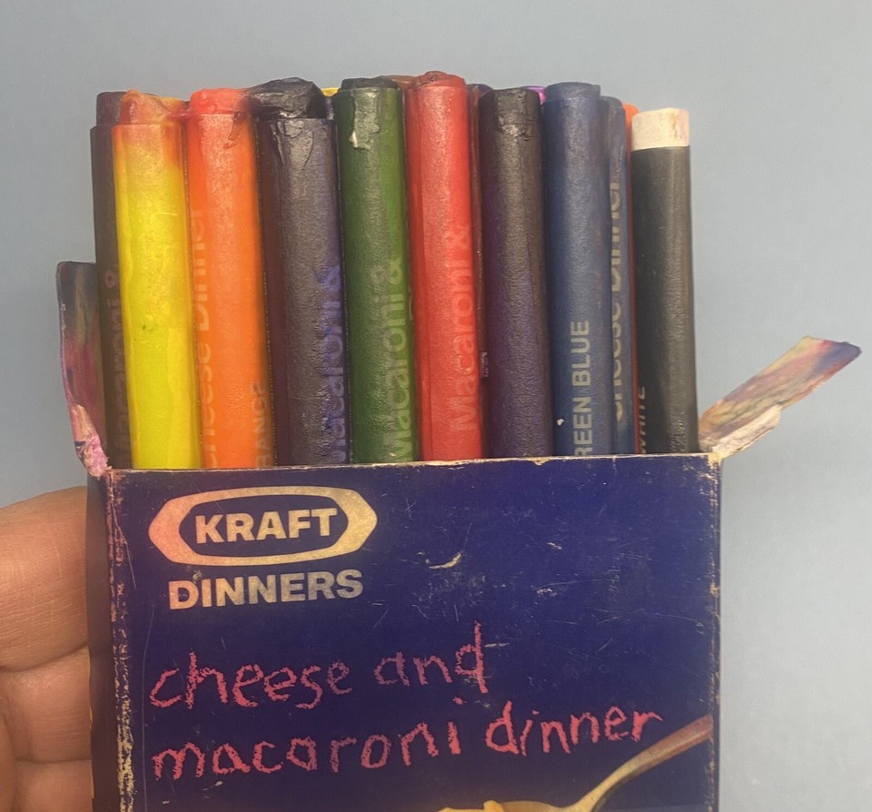 Vintage Kraft Macaroni And Cheese Promotional Crayons For Club Members ...