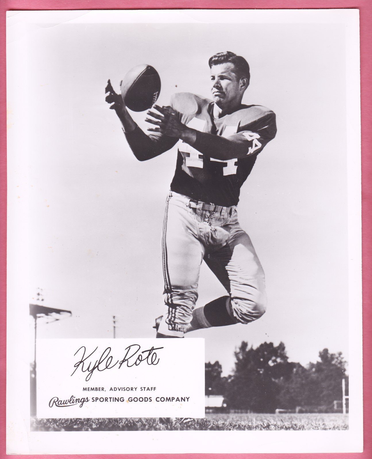 1950'S RAWLINGS 8 X 10 ADVISORY STAFF KYLE ROTE | eBay