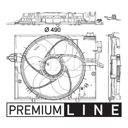 MAHLE Fan, engine cooling CFF 190 000P FOR 5 Series Genuine Top German ...