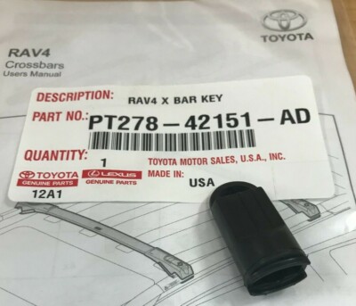 OEM TOYOTA FACTORY RAV4 ROOF RACK CROSSBAR KEY | eBay