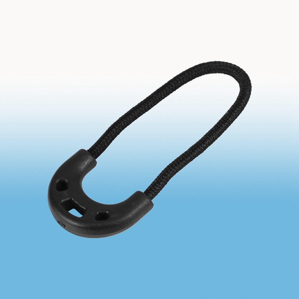 10pcs/bag EDC Black Small Zipper Pulls Cord Rope For Outdoor Travel ...