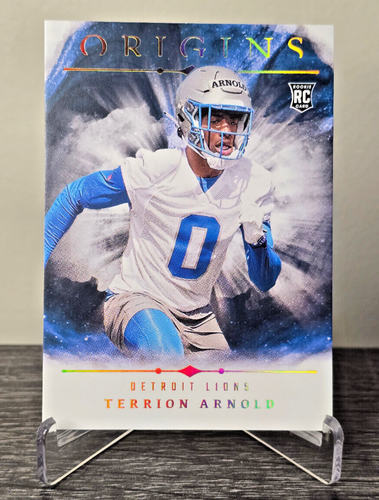2024 Panini Origins Terrion Arnold #130 Base Rookie Card RC Detroit ...