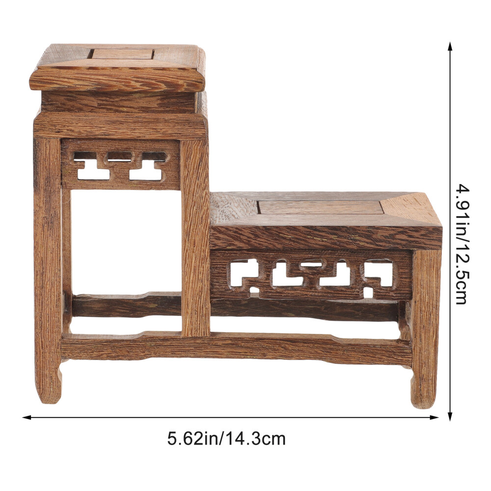 Wood Plant Riser Flower Display Shelf Basis Aus Wenge Vintage ...