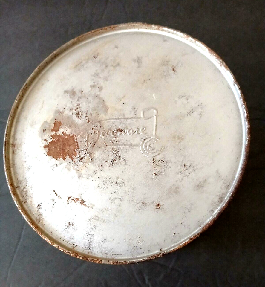 Vintage red Apple Decoware Canister 5" tall Collectible Tin Kitchenware ...