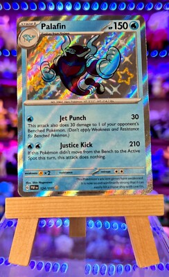 Palafin 124/091 Holo Shiny Rare Paldean Fates Pokemon Card NM Pack ...