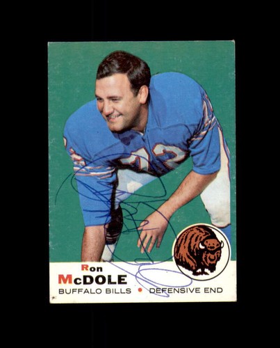 Ron McDole Signed 1969 Topps Buffalo Bills Autograph | eBay