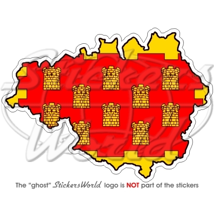 GREATER MANCHESTER Map-Flag UK British Bumper Sticker | eBay