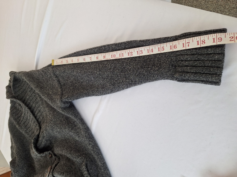 L.L. Bean Women's Classic Ragg Lambs Wool Sweater Cardigan Gray Size ...