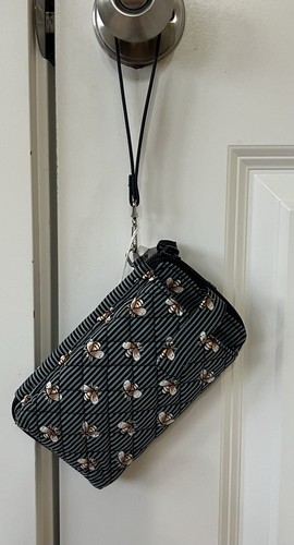 *NWT* Vera Bradley RFID Smartphone Wristlet Wallet Bees Navy | eBay