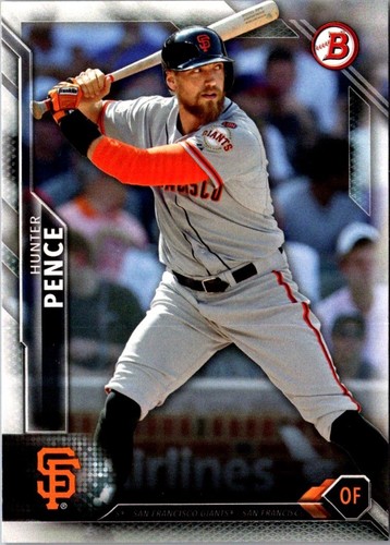 2016 Bowman Hunter Pence #116 San Francisco Giants Baseball Card | eBay