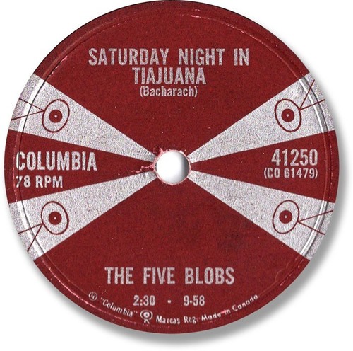 Super Rare 1958 The FIVE BLOBS Rock’n Roll 78 RPM Record. The Blob ...
