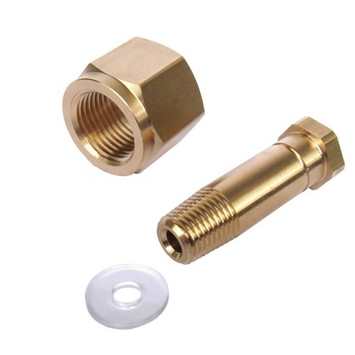 DIN 477/ W21.8 CO2 Carbon Dioxide Regulator Inlet Nut & Nipple with ...