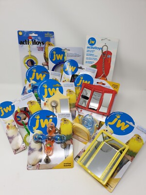 JW bird enrichment toys for cockatiel, budgie and parakeets mirror ...