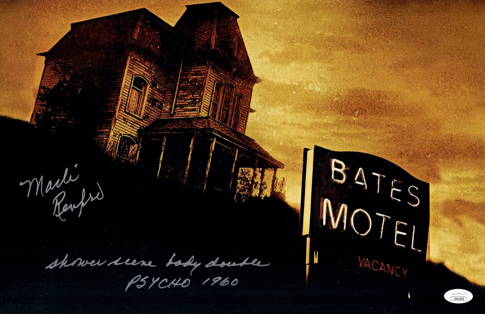 MARLI RENFRO Signed PSYCHO Shower Body Double 11x17 Photo Autograph JSA ...