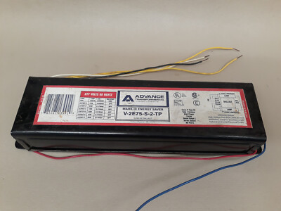 Advance Slimline Ballast 277 Volt 60Hz MARK III V-2E75-S-2-TP | eBay