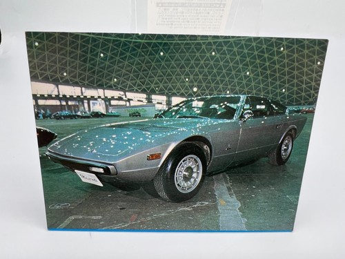 MASERATI KHAMSIN Super car card Japanese Vintage Rare F/S | eBay