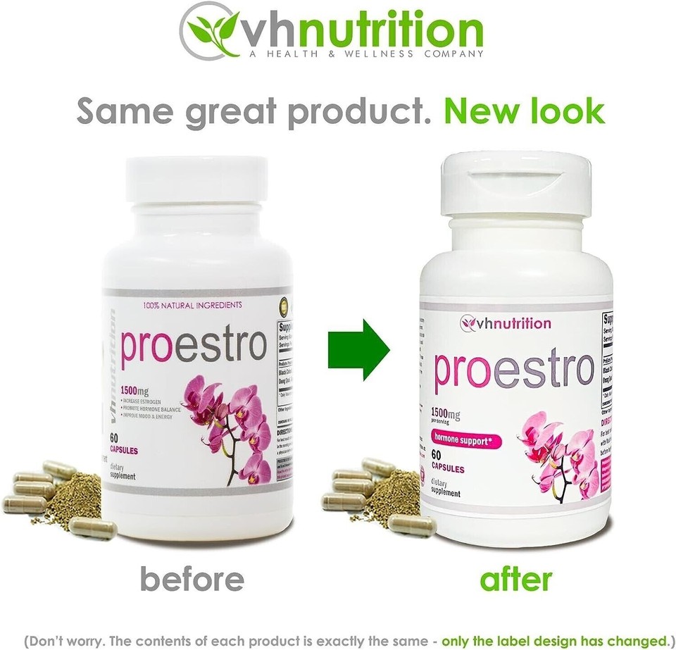 ProEstro Estrogen Pills for Women | 1500mg Female Hormone Balance ...