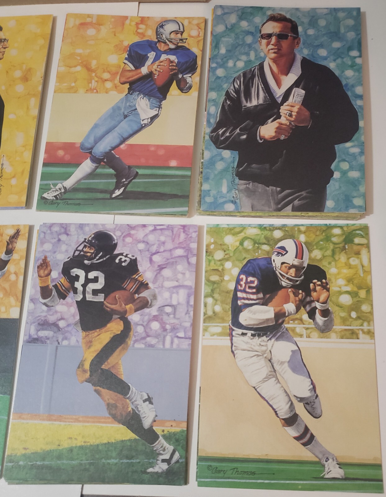 Lot 113 Goal Line Art Pro Football HOF Postcards #492/5,000 GLA Namath ...
