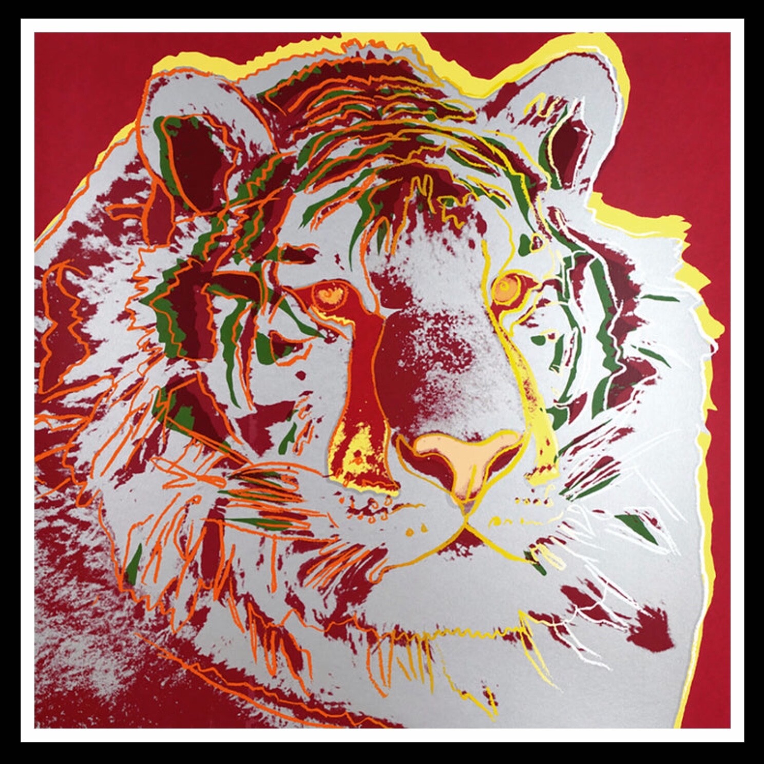 ANDY WARHOL- "TIGER"- TRIAL SILKSCREEN (Screenprint) Endangered Species ...