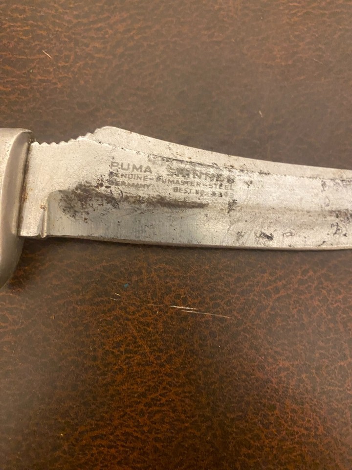 Puma 6393 Skinner Knife Germany – Stag Handle w/ Sheath – Good ...