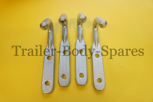 FREE UK Post - 4 x Heavy Duty Rope Tie Down Hooks Trailers Pick up ...