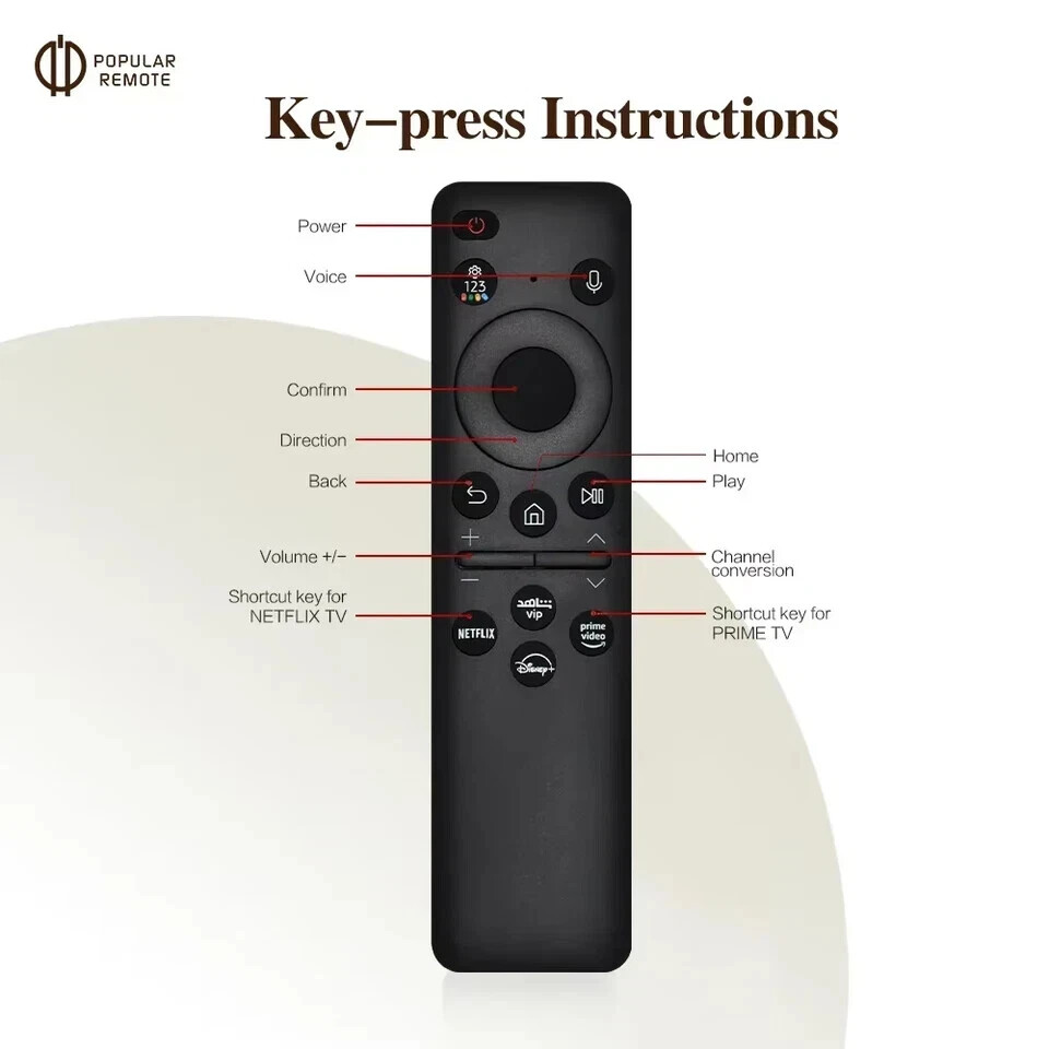 New BN59-01432A TM2360E Cell Voice Remote For 2025 Samsung TV Q80C S95C ...