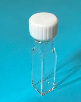 Fluorescence Glass Cuvette,with Screw Cap and Septum, Spectrometer Gas ...