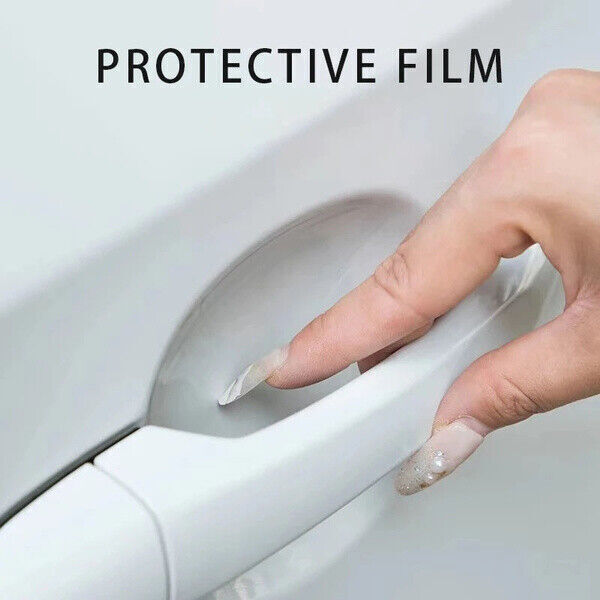 Car Door Handle Cup Scratch Protection Transparent Anti Protector Film ...