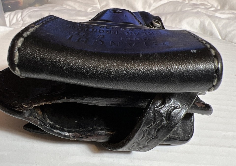 Pre Owned Bianchi Model 27 Break-Front Black Leather Duty Revolver ...