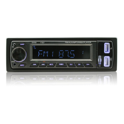 12V Car Stereo Radio MP3 BT USB FM Autoradio Time Display AUX In In ...