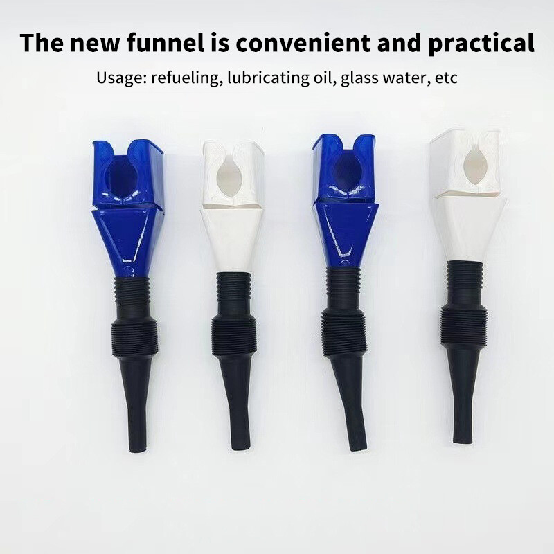 Folding Retractable Hose Fuel Funnels Square Mouth Snap Auto Repair ...