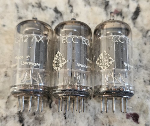 3 Telefunken ECC83 12AX7 Smooth Plate Vintage Tubes | eBay