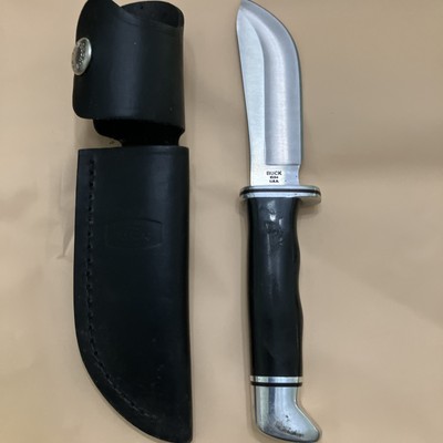 Buck 103 Skinner Fixed Blade Hunting Knife w/ buck leather sheath Never ...