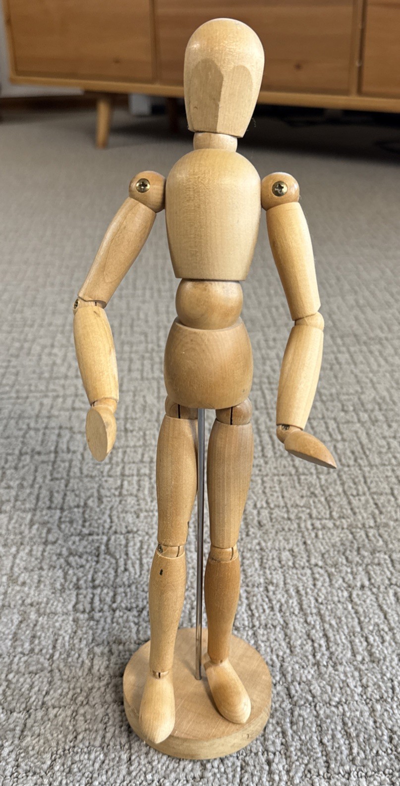 Art Figure Model With Base 2Pcs 5.5 Inch Mini Solid Wooden Art ...