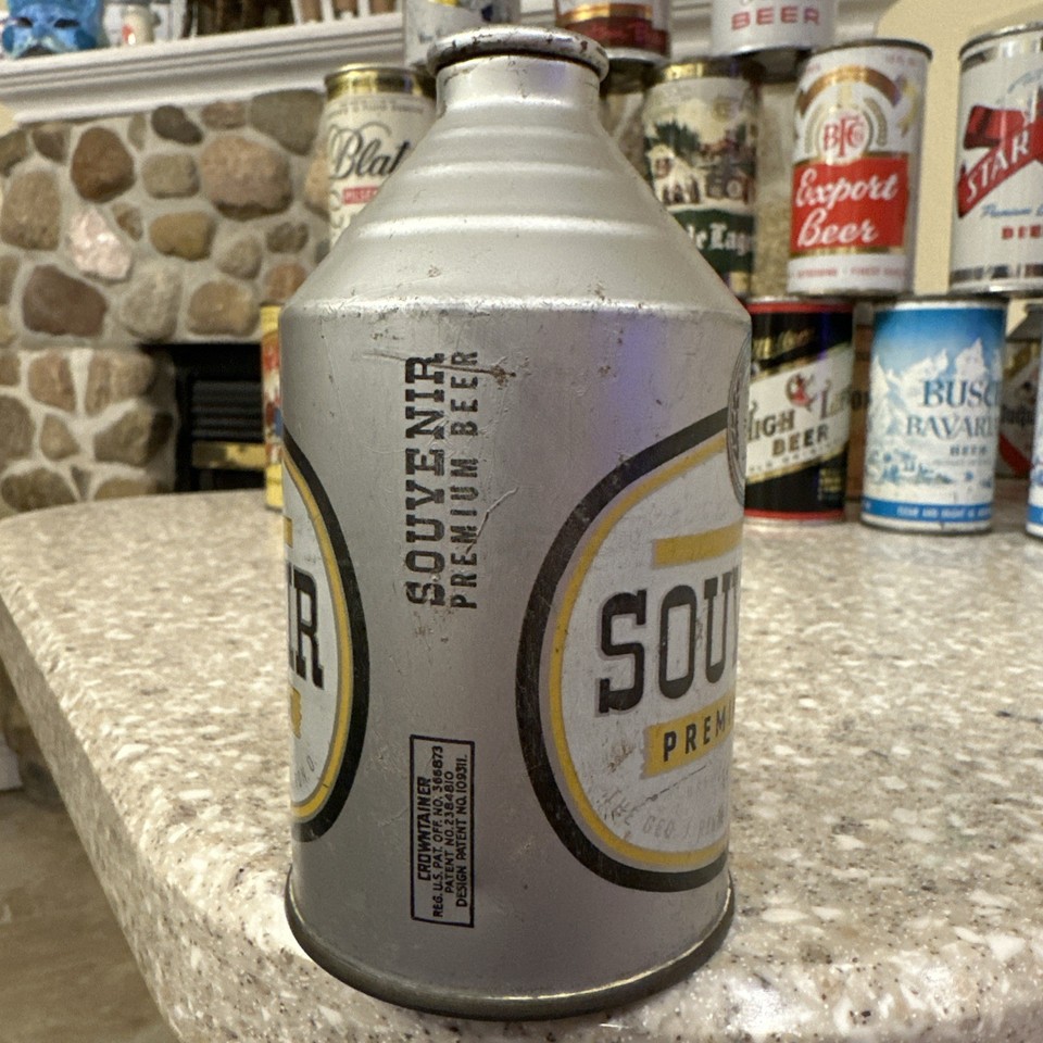 SOUVENIR PREMIUM BEER CROWNTAINER CONE TOP BEER CAN RENNER YOUNGSTOWN ...